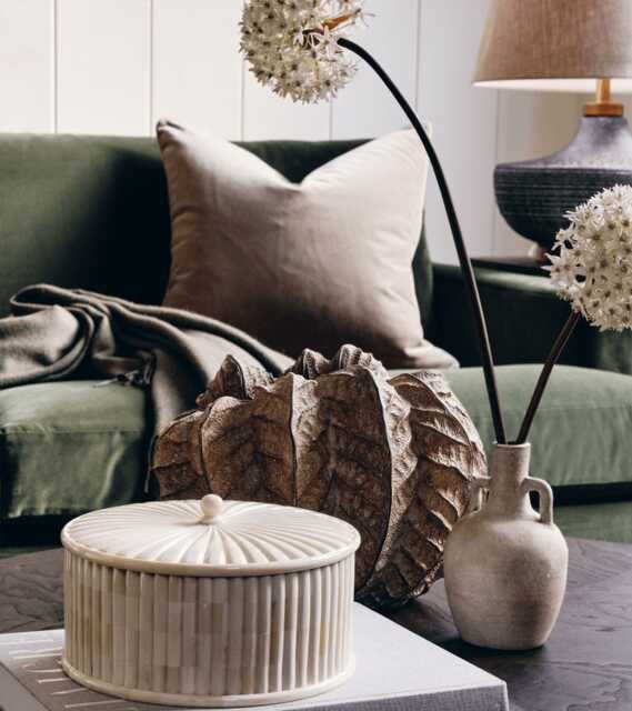 OKA, Daintree Decorative Vase - Brown, Vases, Resin by OKA | uFurnish.com