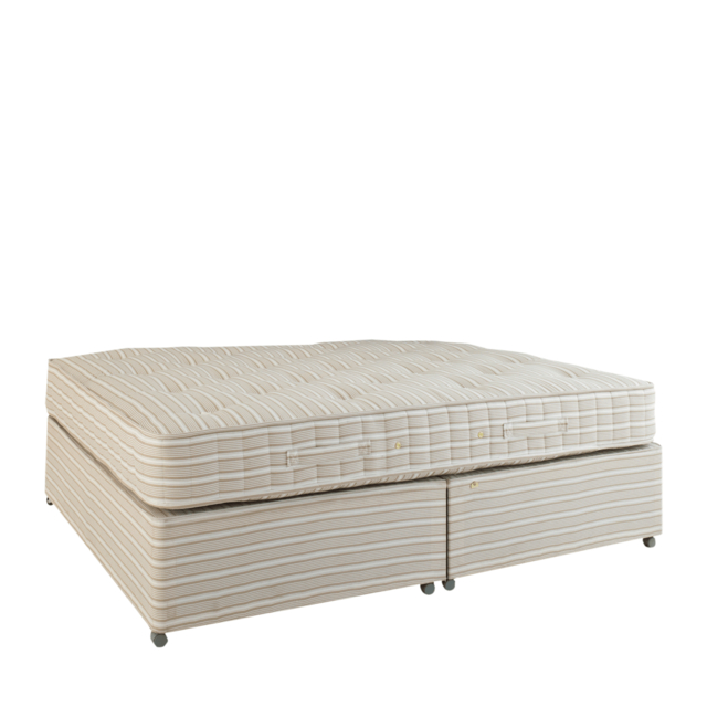 OKA, King Size Divan Bed without Drawers, Divan Beds, Wood,Cotton by ...