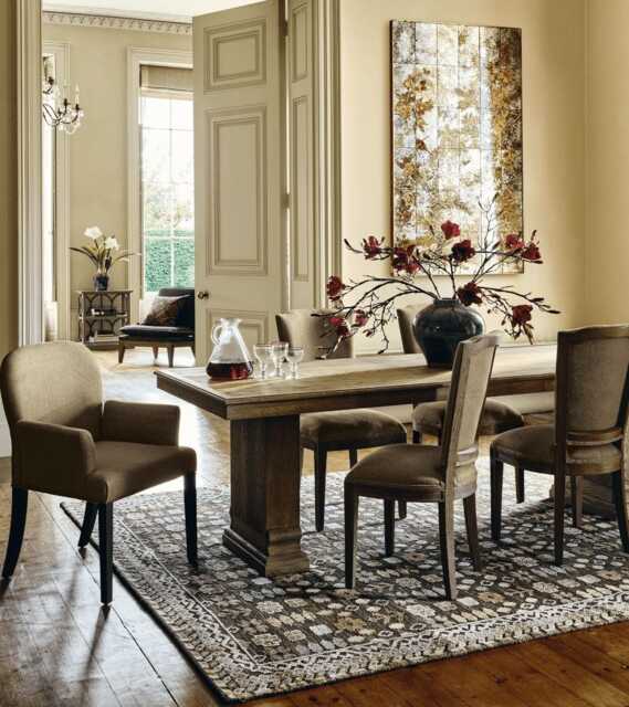 OKA, Camaret Dining Chair - Wild Oats Wide Herringbone, Dining Chairs ...