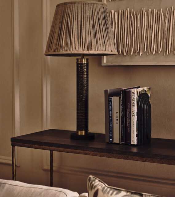 OKA, Maristela Console Table - Watered Grey, Console Tables, Oak,Metal ...