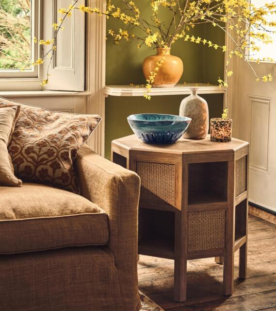 OKA, Otto Side Table - Natural, Side Tables, Bayur Wood by OKA | ufurnish.com