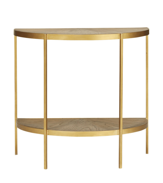 OKA, Amarolo Side Table - Natural, Side Tables, Iron/Wood by OKA ...