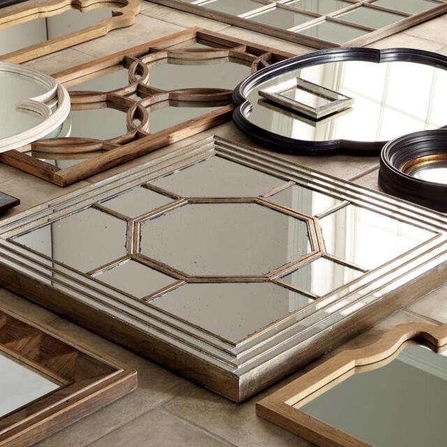 OKA, Hercule Mirror - Bronze, Mirrors, Metal,Glass by OKA | ufurnish.com