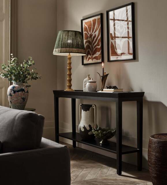 OKA, Gustavian Console Table - Jet, Console Table by OKA | uFurnish.com