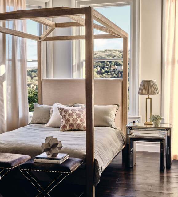 OKA, Hester Four-Poster Bed - King Size - Bleached Oak, Four Poster Bed ...