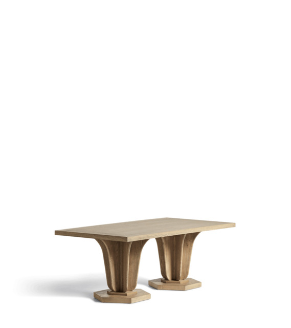 OKA, Small Rectangular Allegro Dining Table - Weathered Oak, Dining ...
