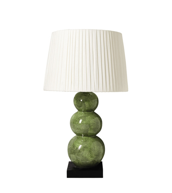 OKA, Trisphera Shagreen Print Lamp - Shamrock, Table Lamps, Ceramic by ...