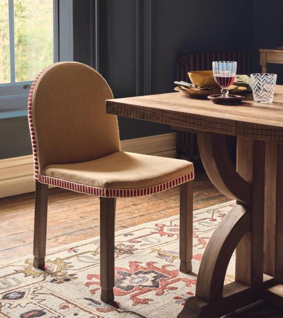 OKA, Weston Dining Chair - Hemp, Dining Chairs, Linen by OKA | ufurnish.com