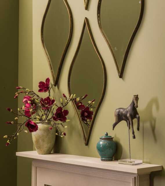 OKA, Amphion Mirror - Antique Bronze, Mirrors, Metal,Glass by OKA ...