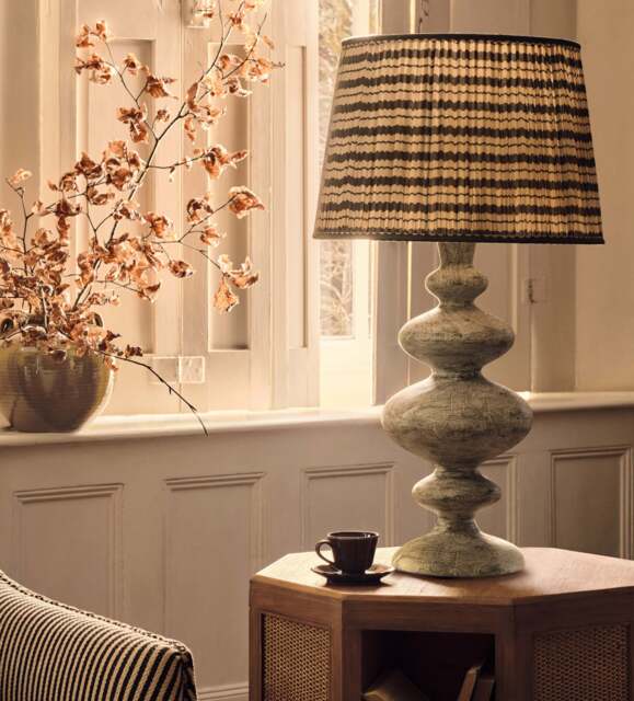 OKA, Minerva Table Lamp Base - Cloud Wash, Table Lamp by OKA | uFurnish.com