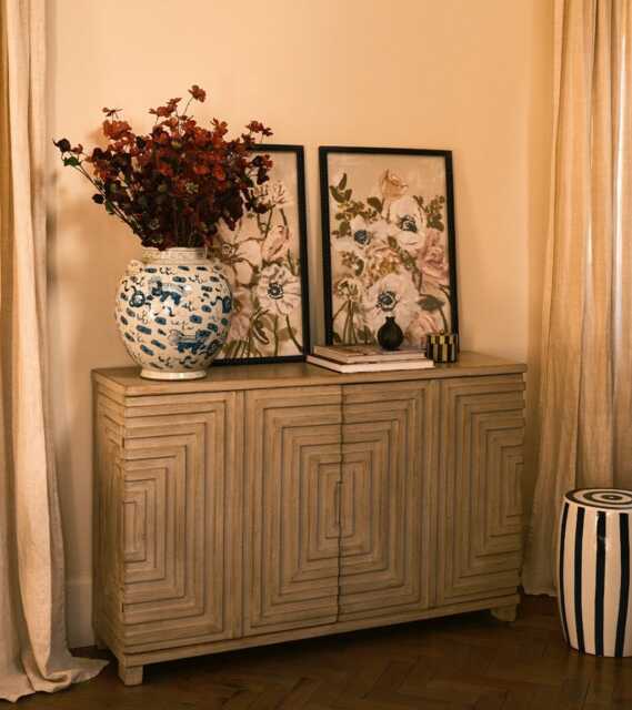 OKA, Rubinne Sideboard - Washed Grey, Sideboards, Pine,Plywood by OKA ...