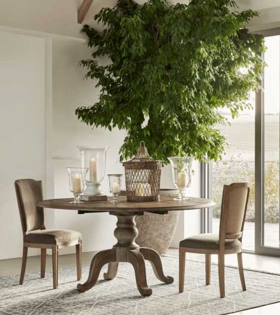OKA, Camaret Dining Chair - Elephant Grey, Dining Chairs, Oak Wood ...