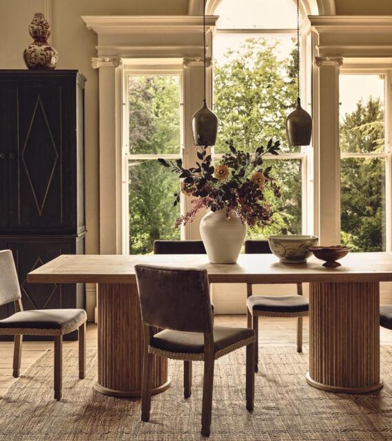 OKA, Medium Rectangular Marcus Dining Table - Weathered Oak, Dining Tables, Oak by OKA ...