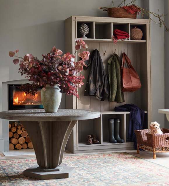 OKA, Allegro Round Dining Table - Small - Burnt Oak, Dining Table by ...