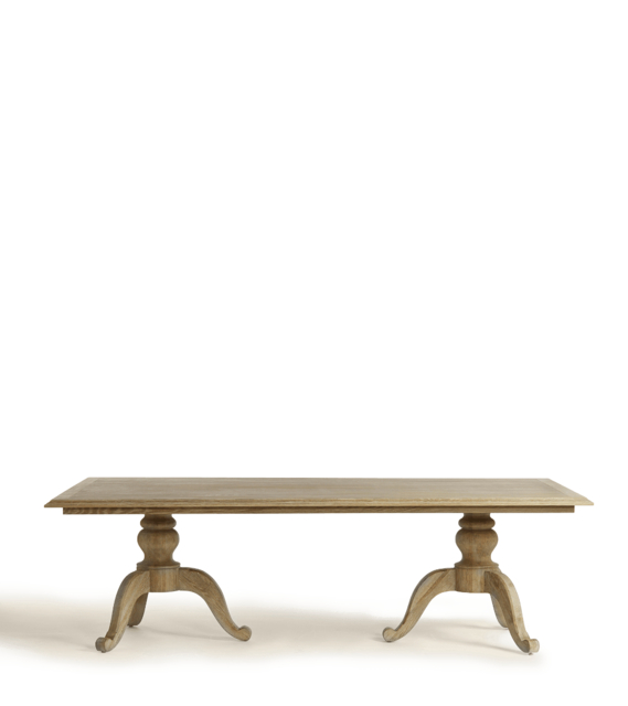 OKA, Rectangular Arthur Dining Table - Burnt Oak, Dining Tables, MDF ...