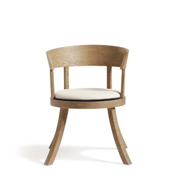 OKA, Rhodri Dining Chair - Weathered Oak, Dining Chair by OKA ...