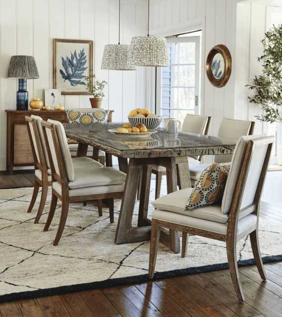 OKA, Vasa Linen Dining Chair - Natural, Dining Chairs, Linen by OKA ...