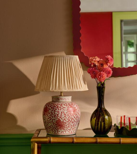 OKA, Gansu Table Lamp Base - Chinese Red, Table Lamps, Porcelain by OKA ...