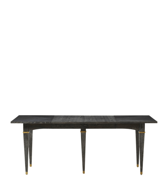 OKA, Alfred Extendable Dining Table - Ebonised Oak, Dining Tables, Wood ...