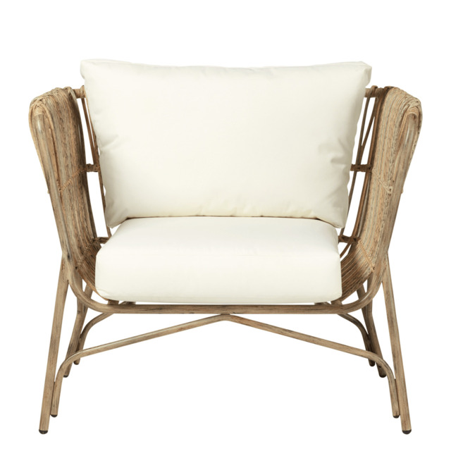 OKA, Weybourne Armchair - Driftwood, Garden Seating, All Weather Rattan ...