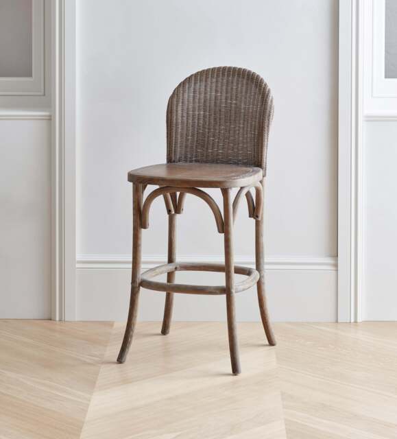 OKA, Lalee Bar Stool - Natural, Bar Stool by OKA | ufurnish.com