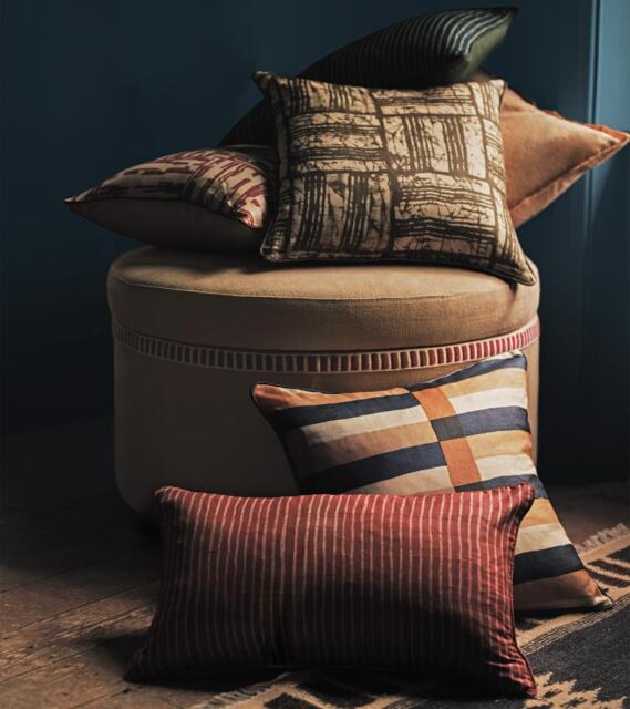 OKA, Russell Ottoman - Hemp, Ottomans, Linen by OKA | ufurnish.com
