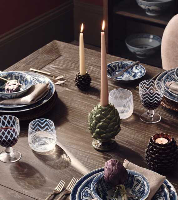 OKA, Medium Rectangular Arthur Dining Table - Burnt Oak, Dining Tables ...