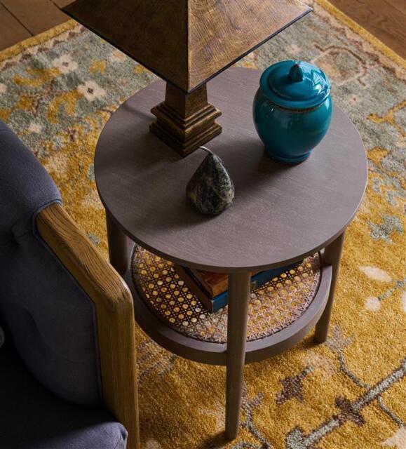 OKA, Rotundus Side Table - Silver Birch, Side Table by OKA | ufurnish.com