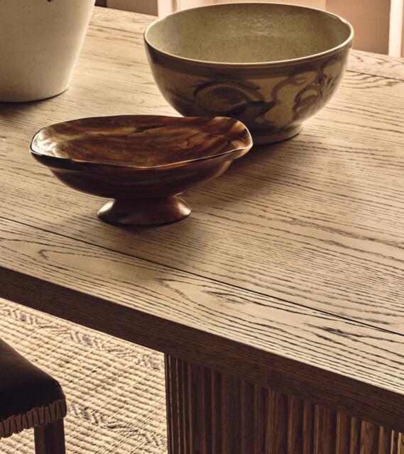 OKA, Small Rectangular Marcus Dining Table - Weathered Oak, Dining ...