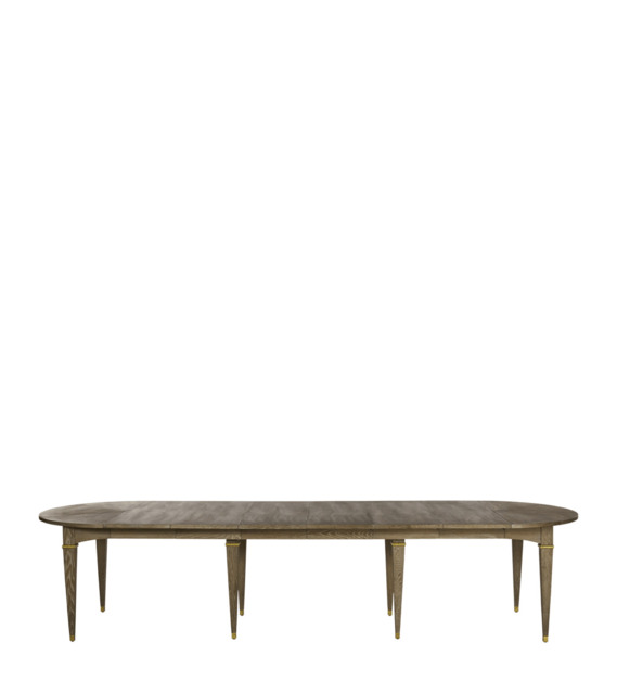 OKA, Hawkley Extendable Dining Table - Watered Grey, Dining Tables, Oak ...