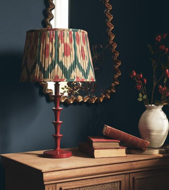 OKA, Clara Table Lamp - Dark Red, Table Lamps, Metal by OKA | ufurnish.com