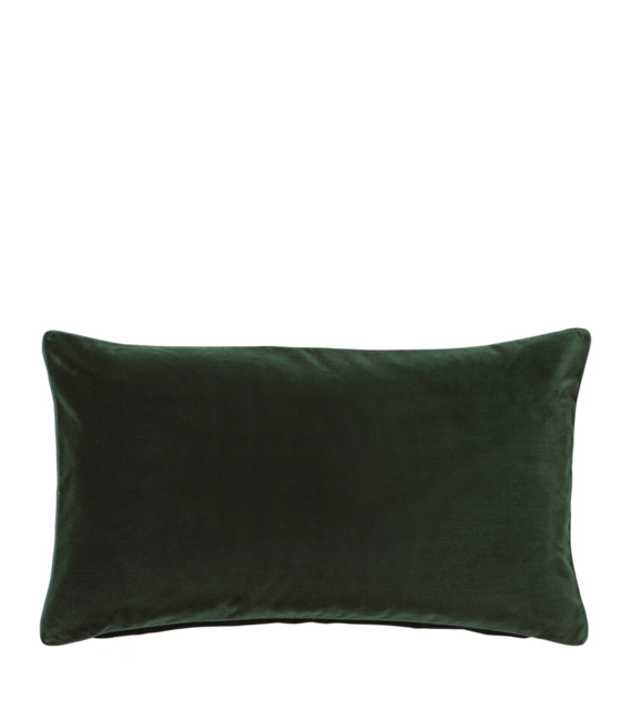OKA, Plain Velvet Cushion Cover - Midnight Green, Cushion Covers ...
