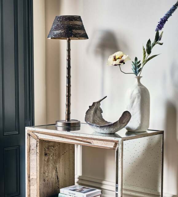 OKA, Merdiven Table Lamp and Shade - Antique Bronze, Table Lamp by OKA ...