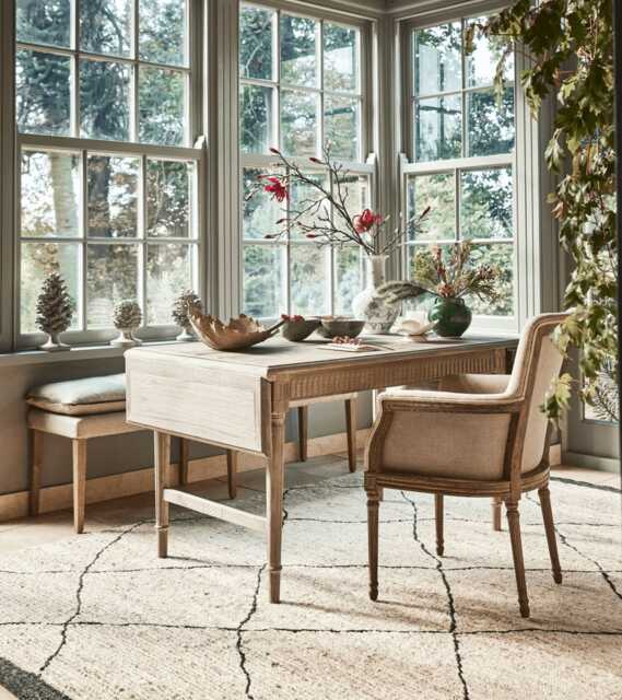 OKA, Cythera Extendable Dining Table, Dining Tables, Recycled Pine by ...