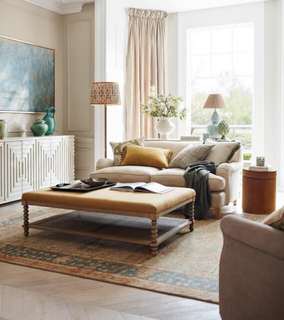 OKA, Berina Rug - Grey Blue, Rugs, Wool,Cotton by OKA | ufurnish.com