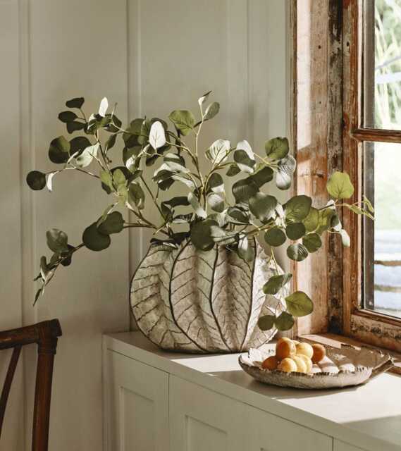 OKA, Daintree Decorative Vase - Snow White, Vases, Resin,Stone by OKA ...