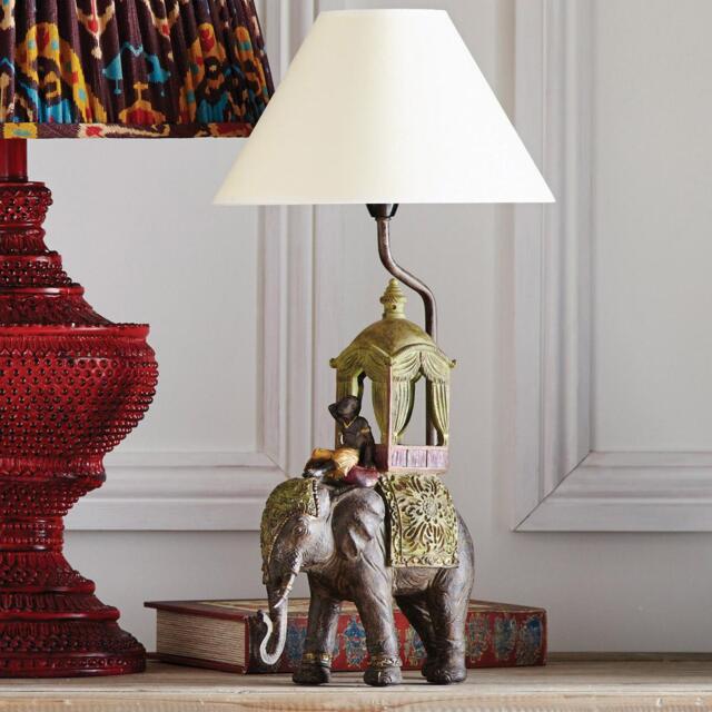 OKA, The Ceremonial Elephant Lamp - Multi, Table Lamps, Resin by OKA ...