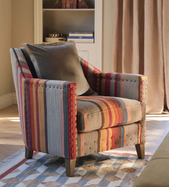 OKA, George Club Chair - Large - Multi, Armchair by OKA | ufurnish.com