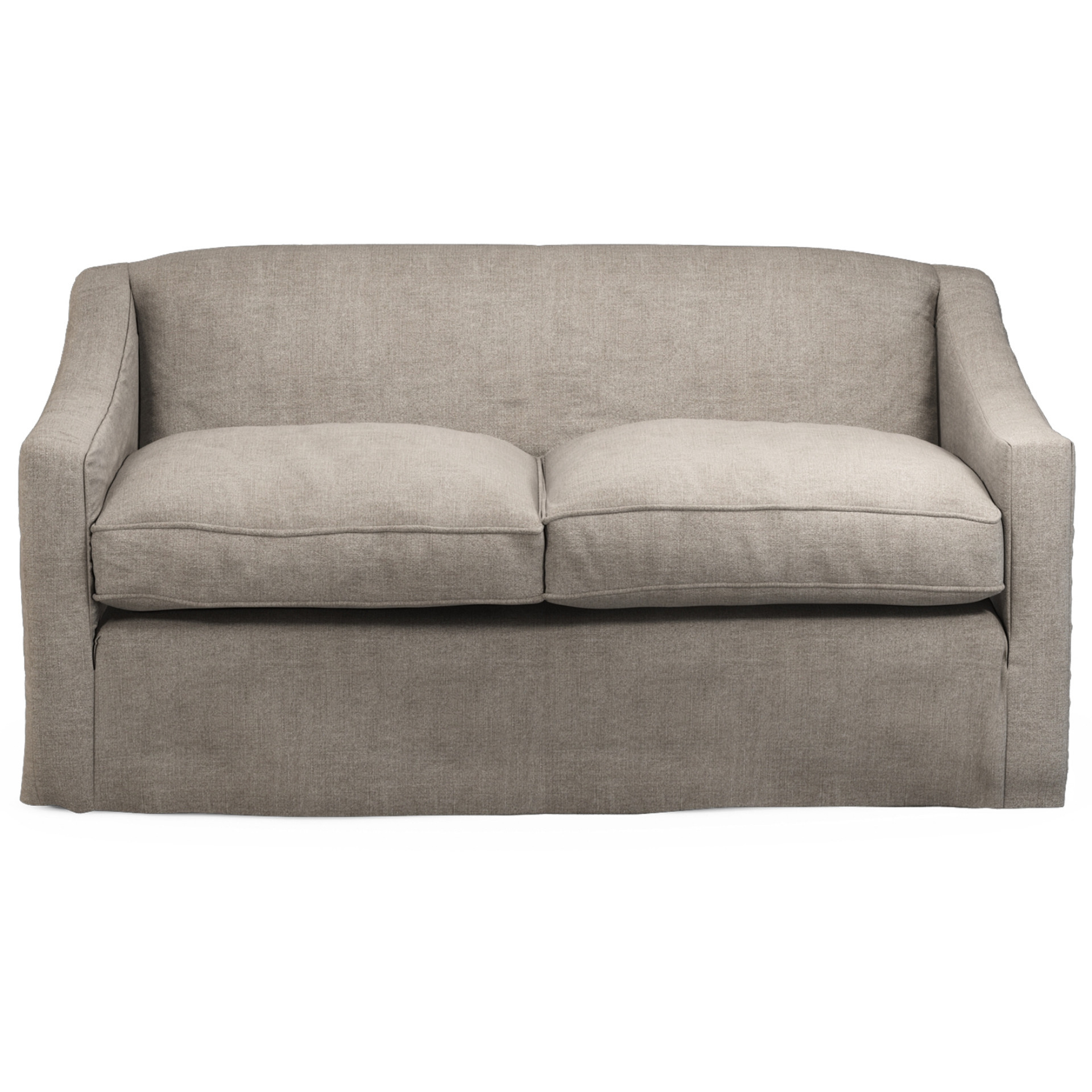 Linen Loose Cover for Egerton 2-Seater Sofa - Dyed Flax by OKA | ufurnish.com