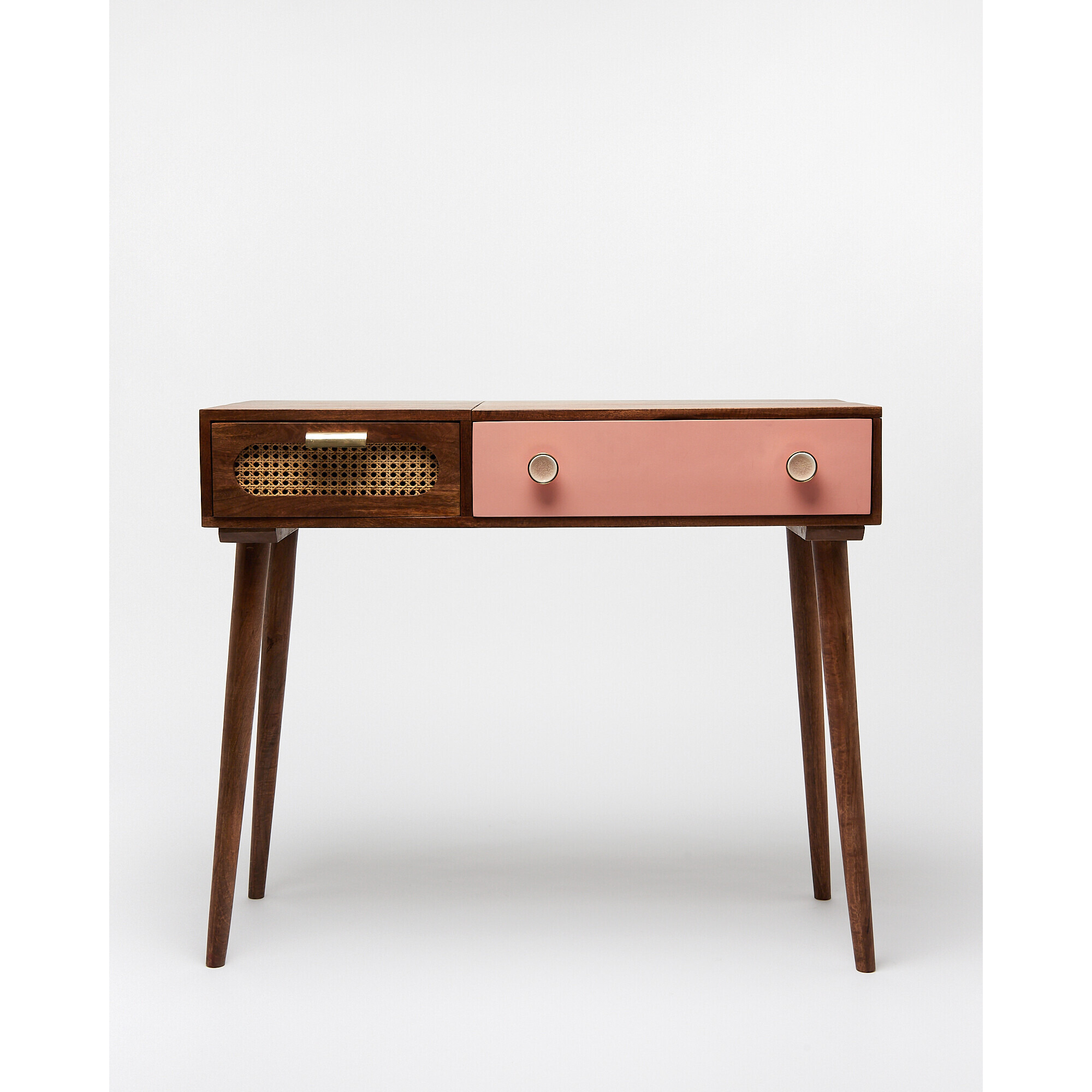 New Boys Cavill Pink Mango Wood Desk & Dressing Table by Oliver Bonas ...