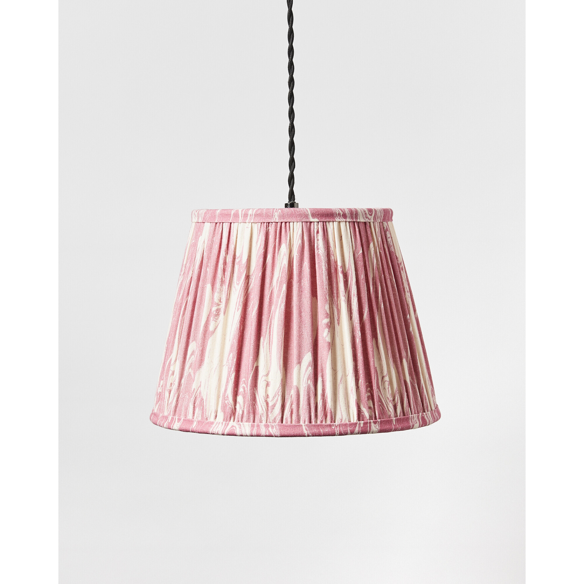 Marble Pink Cotton Tapered Lamp Shade by Oliver Bonas | ufurnish.com