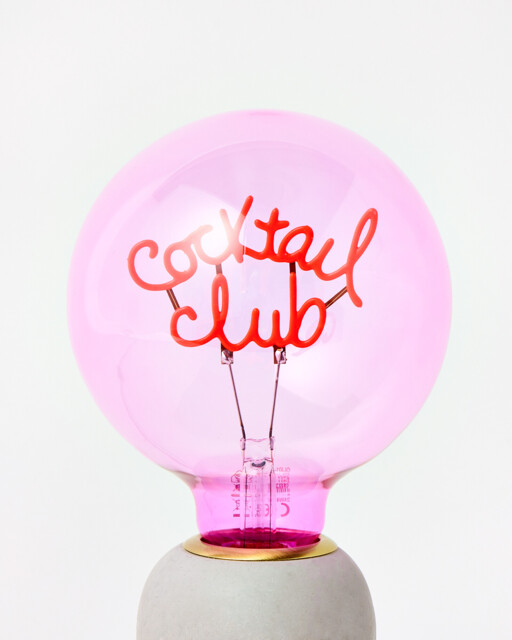 Cocktail Club Pink E27 LED Light Bulb by Oliver Bonas | uFurnish.com