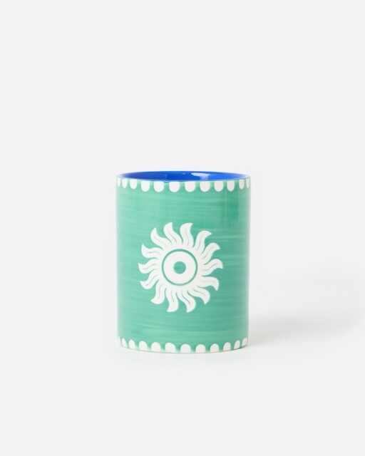 Soleil Green Lychee & Jasmine Ceramic Scented Candle by Oliver Bonas ...