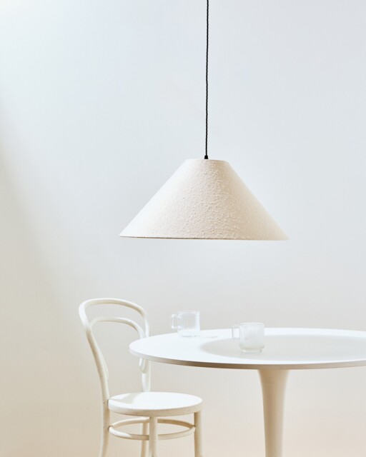 Alma Boucle Tapered Ceiling Lamp Shade by Oliver Bonas | ufurnish.com