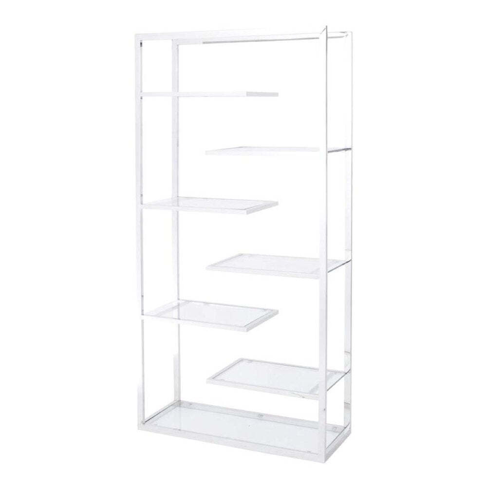 Libra Interiors Linton Display Unit Stainless Steel And Glass by Olivia ...