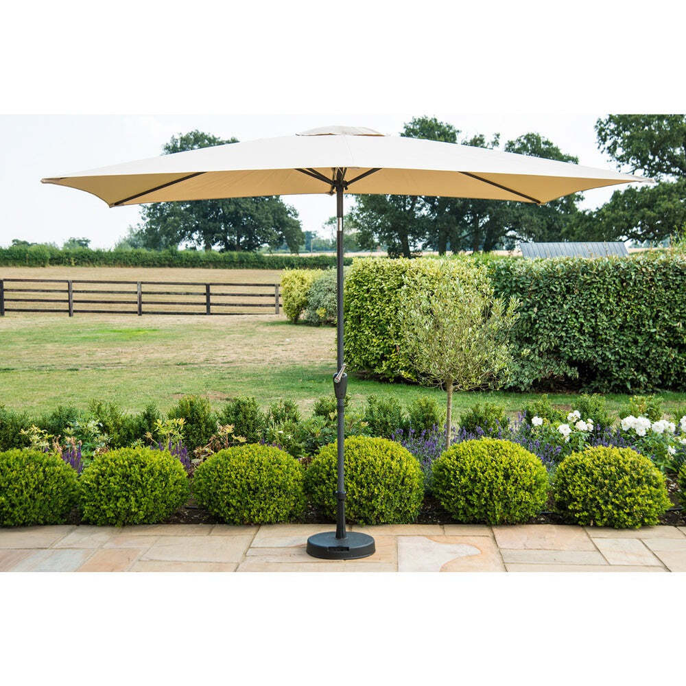 Maze Parasol Rectangular Parasol Beige by Olivia's | ufurnish.com
