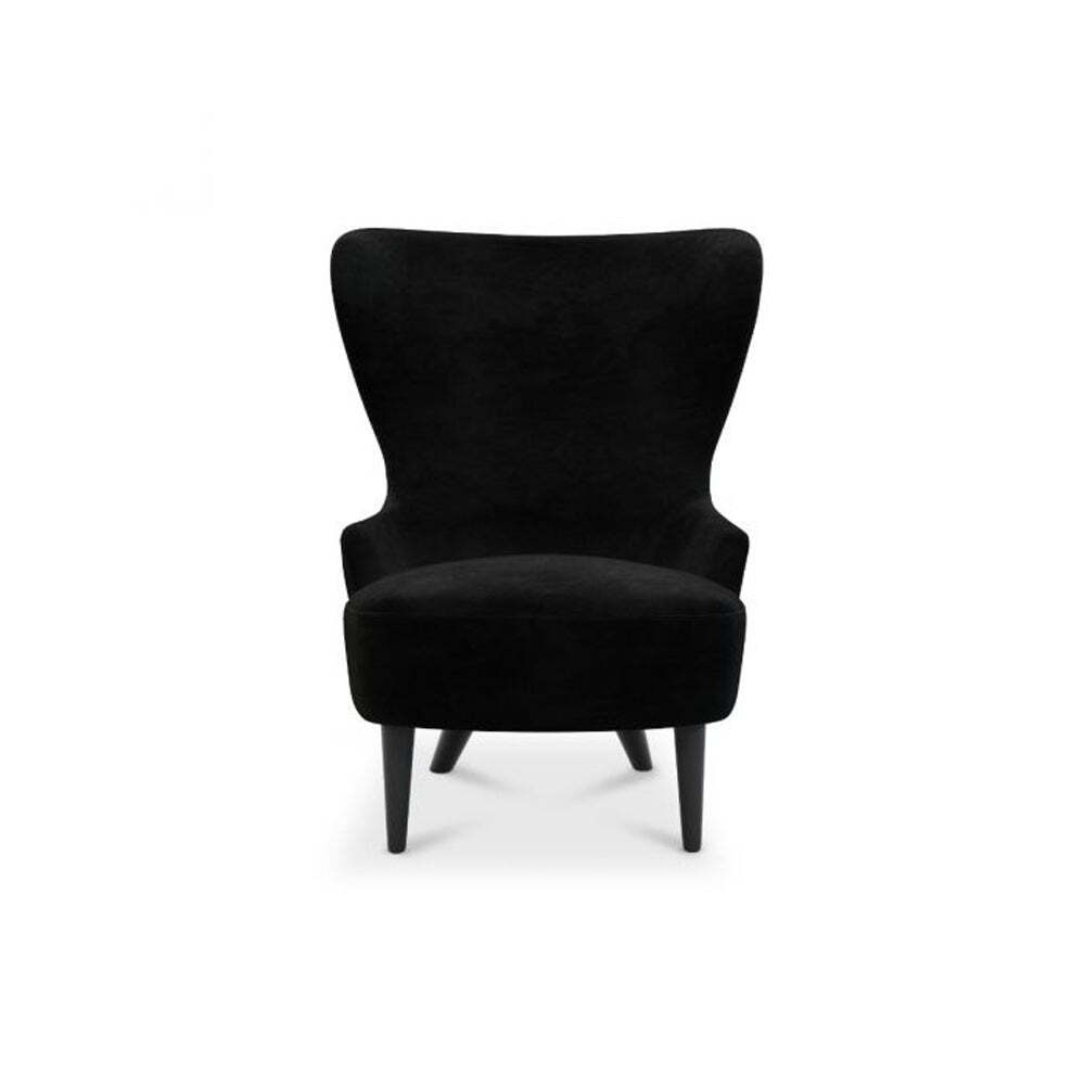 Tom Dixon Wingback Micro Chair in Black by Olivia's | ufurnish.com