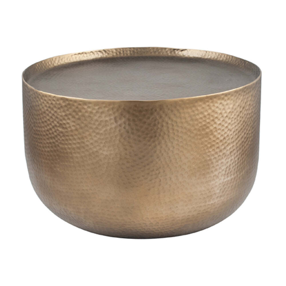 Olivia's Large Sammie Hammered Metal Table in Antique Brass by Olivia's ...