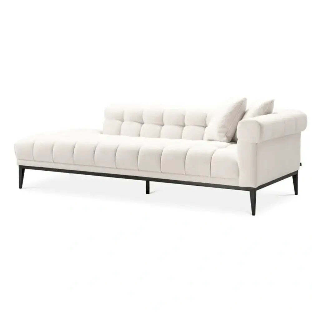 Eichholtz Aurelio Right Lounge Sofa in Avalon White by Olivia's | ufurnish.com