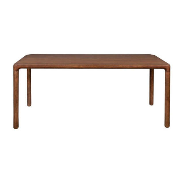 Storm Dining Table - Walnut / Walnut / Small by Olivia's | ufurnish.com